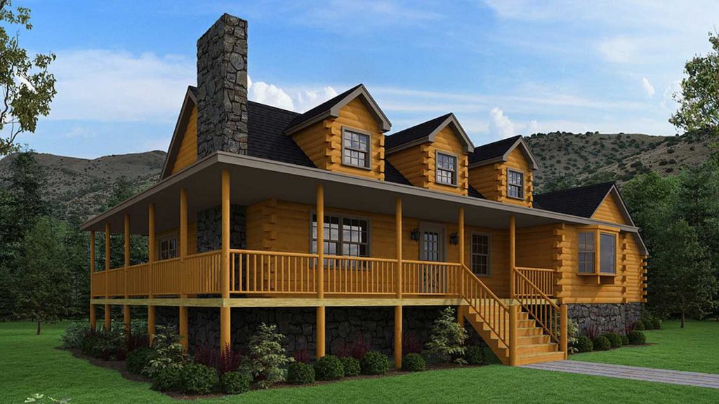 Fall River Log Cabin Model - ELogHomes