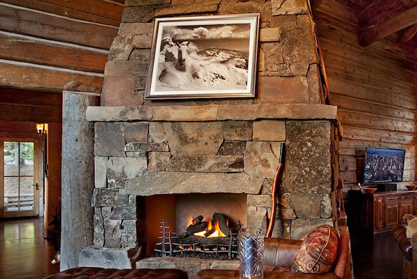 Log Cabin Fireplace Designs - ELogHomes