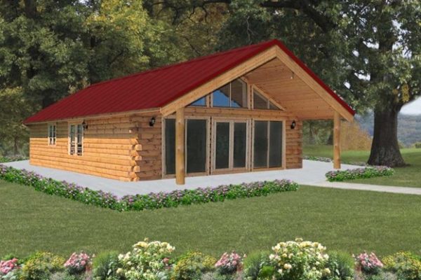 Log Cabin Landscaping Ideas - Landscaping Designs For Log Cabins