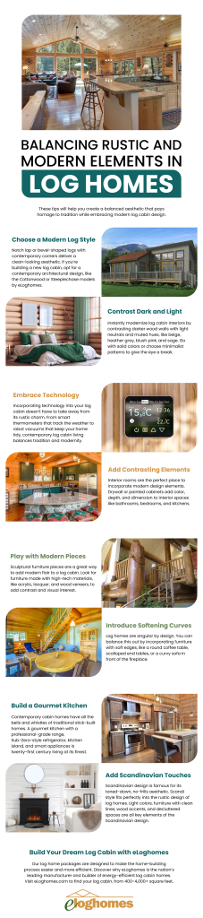 Balancing Rustic And Modern Elements In Log Homes - ELoghomes