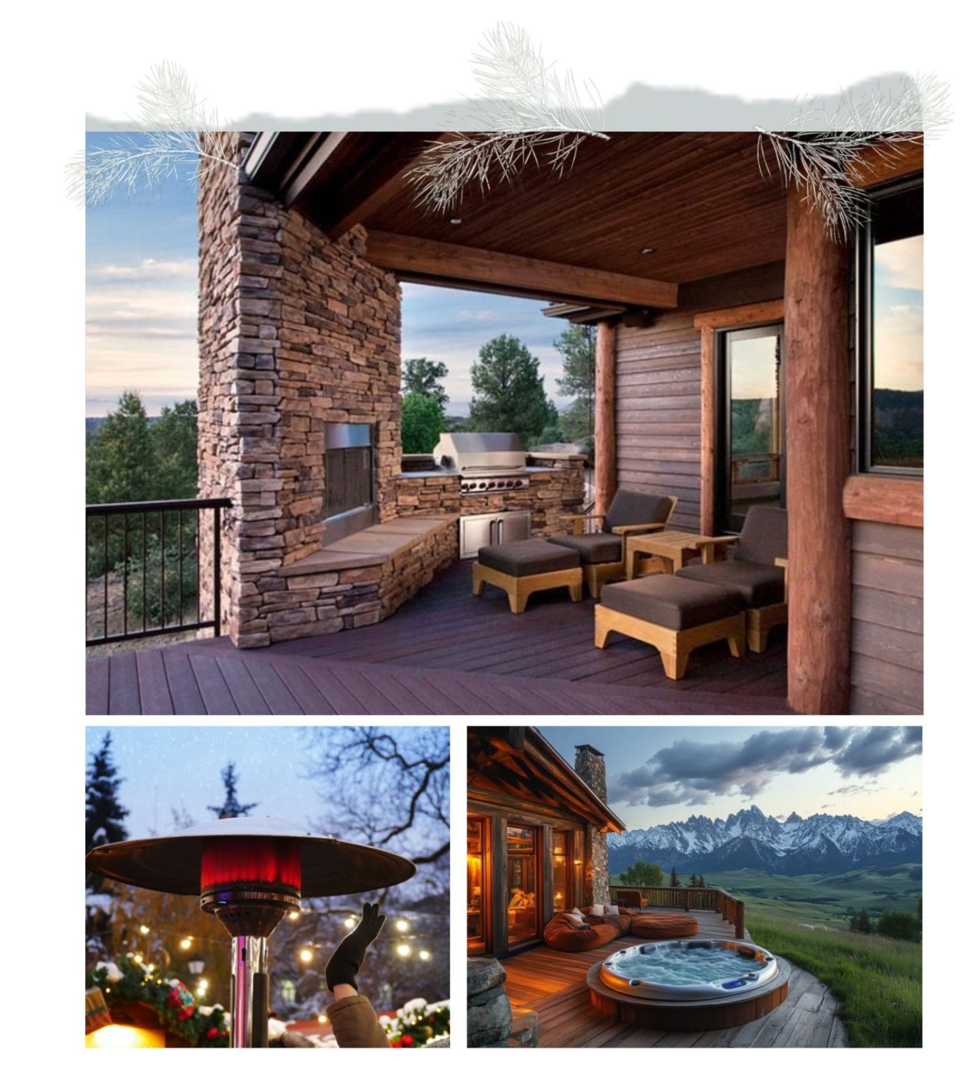 Outdoor Spaces For All Four Seasons At Your Log Home - ELoghomes