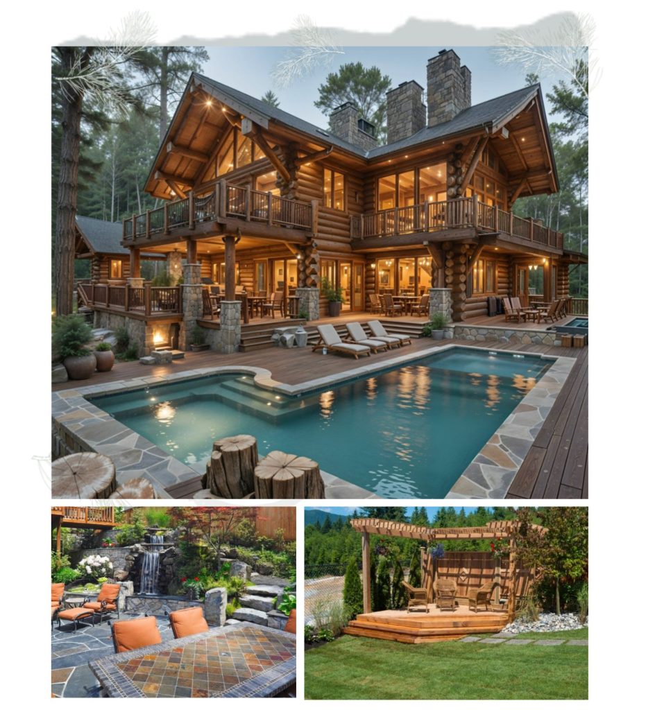 Outdoor Spaces For All Four Seasons At Your Log Home - ELoghomes