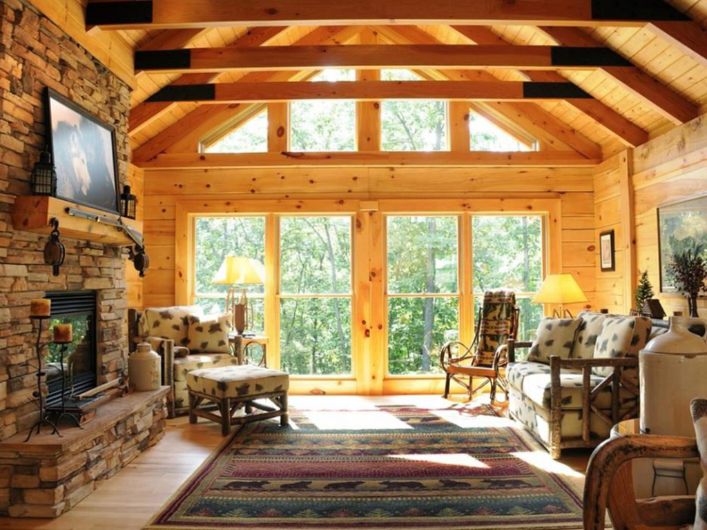 Designing A Spectacular Log Cabin Loft - ELoghomes